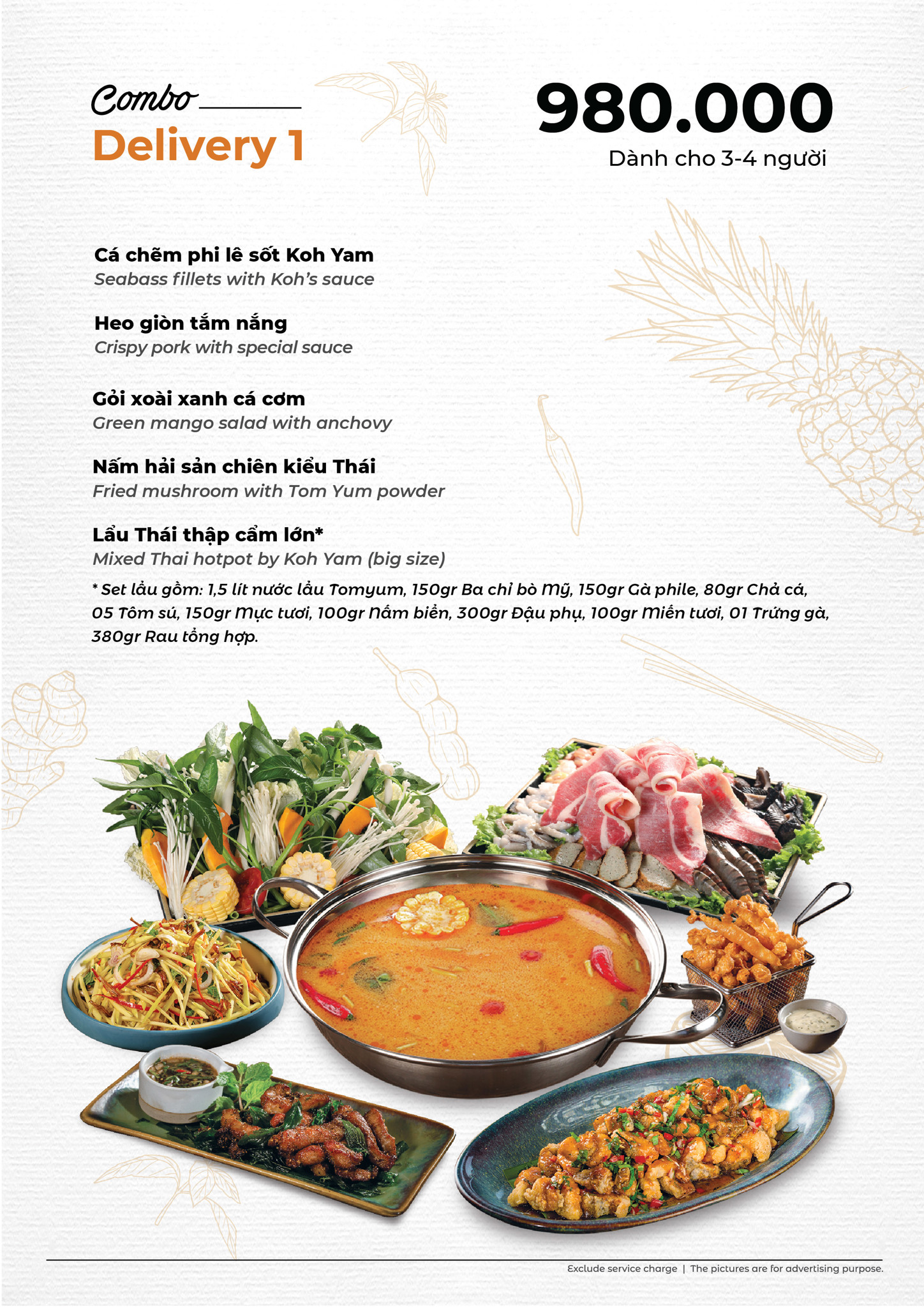 Menu – Bếp Thái Koh Yam