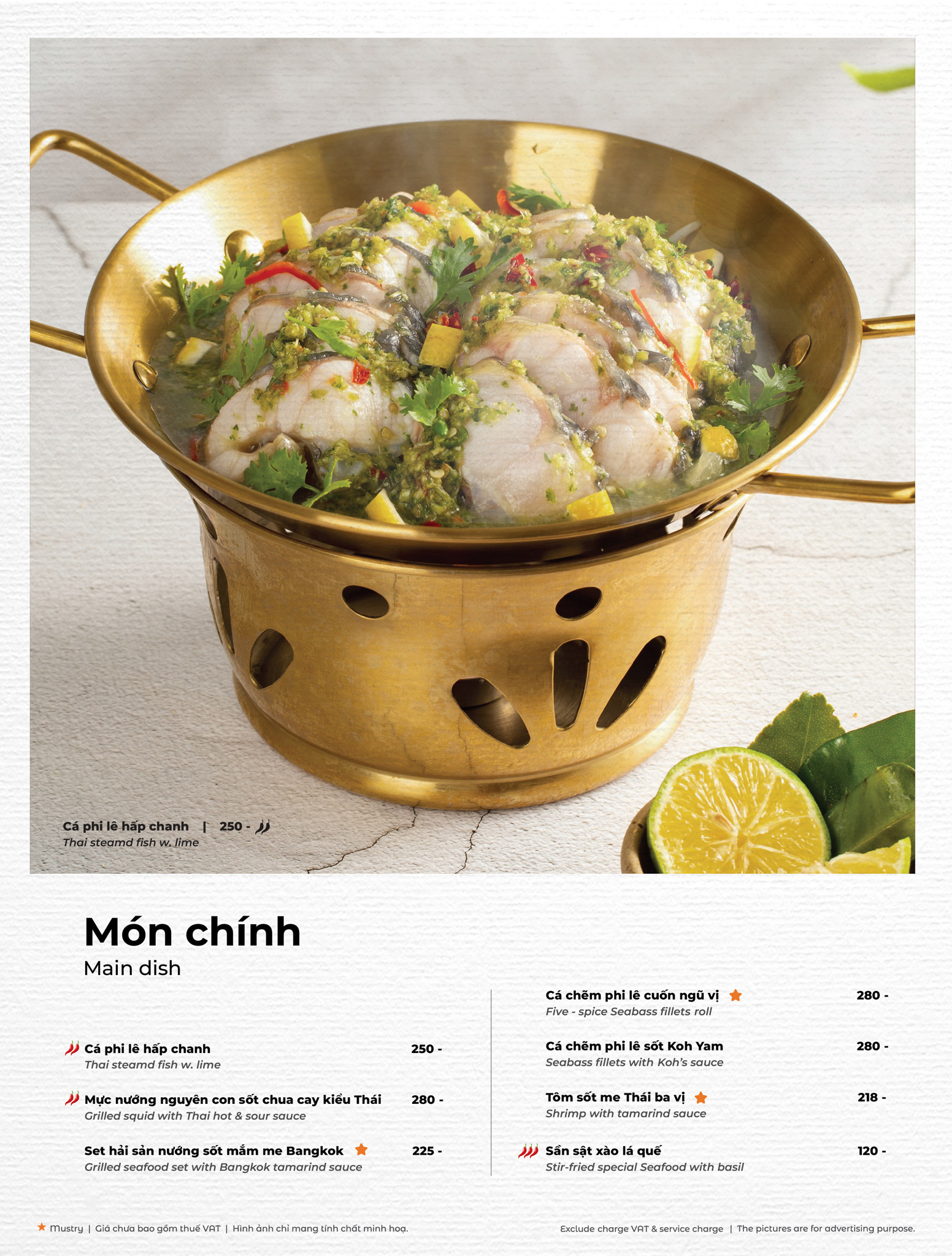 Menu gọi món – Bếp Thái Koh Yam