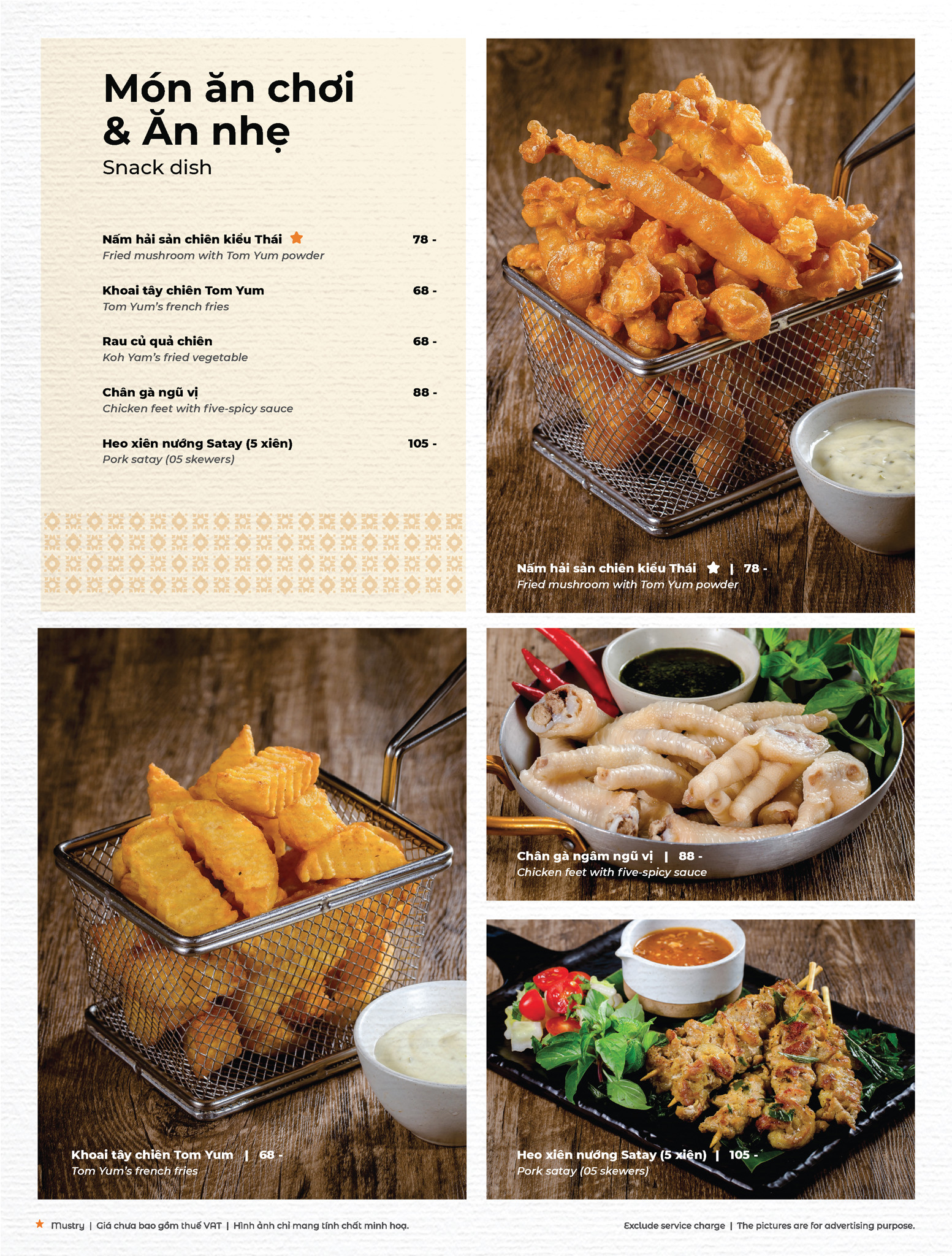 Menu gọi món – Bếp Thái Koh Yam