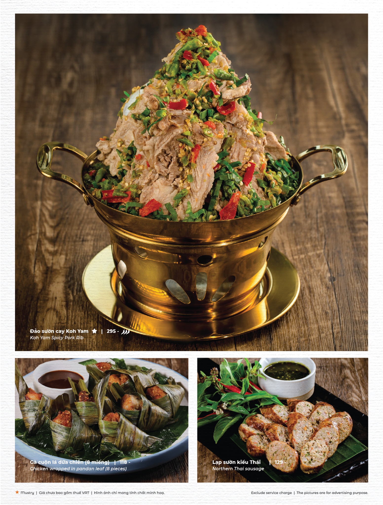 Menu gọi món – Bếp Thái Koh Yam