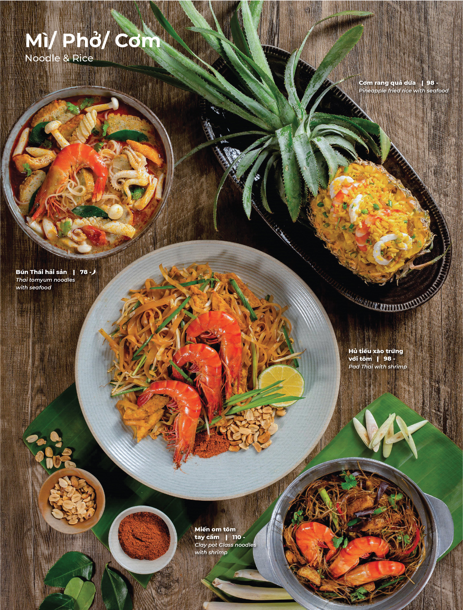 Menu gọi món – Bếp Thái Koh Yam