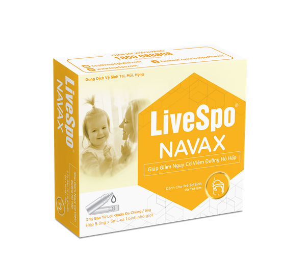 LIVESPO NAVAX - Dung dịch vệ sinh tai, mũi, họng - Dành cho trẻ sơ si ...