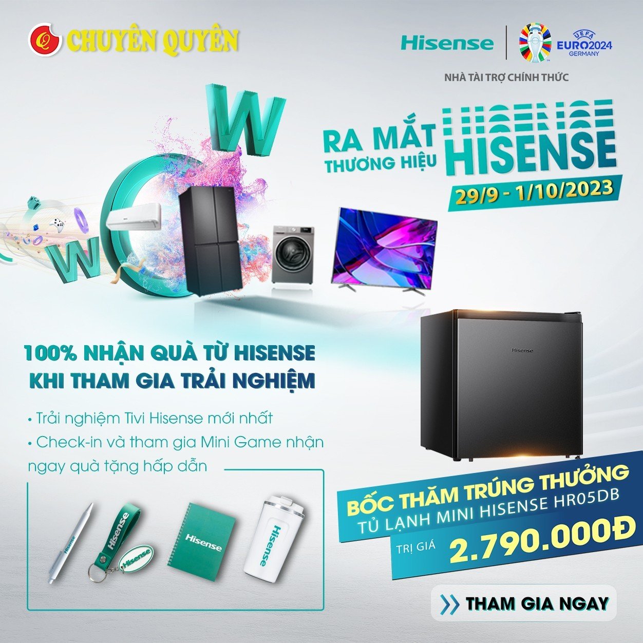 TRẢI NGHIỆM MIỄN PHÍ -NHẬN QUÀ HẾT Ý - CHUYÊN QUYÊN – Điện máy Chuyên Quyên