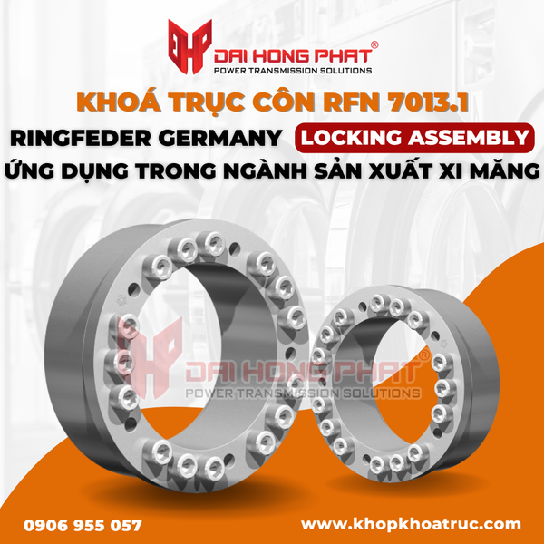 KHÓA TRỤC RFN 7013.1 RINGFEDER-GERMANY (LOCKING ASSEMBLY) ỨNG DỤNG TRO