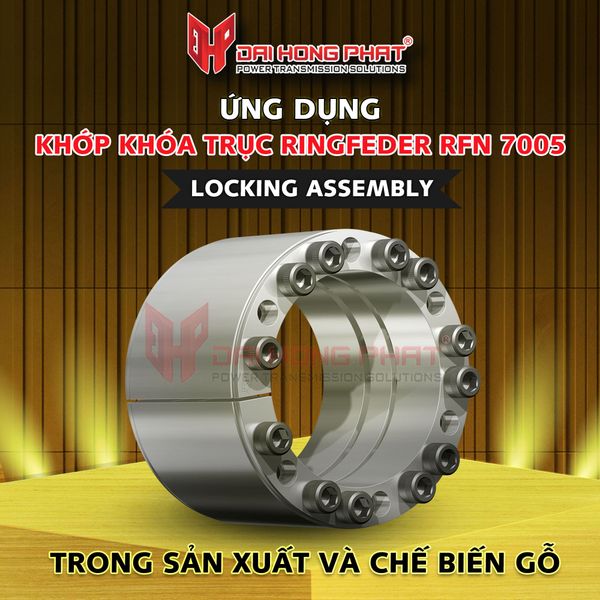 ỨNG DỤNG KHỚP KHÓA TRỤC RINGFEDER RFN 7005 TRONG SẢN XUẤT, CHẾ BIẾN GỖ