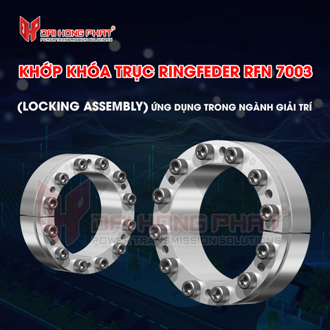 KHỚP KHÓA TRỤC RINGFEDER (LOCKING ASSEMBLY) ỨNG DỤNG TRONG HỘP SỐ