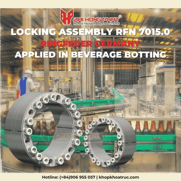 LOCKING ASSEMBLY RFN 7015.0 RINGFEDER GERMANY APPLIED IN BEVERAGE
