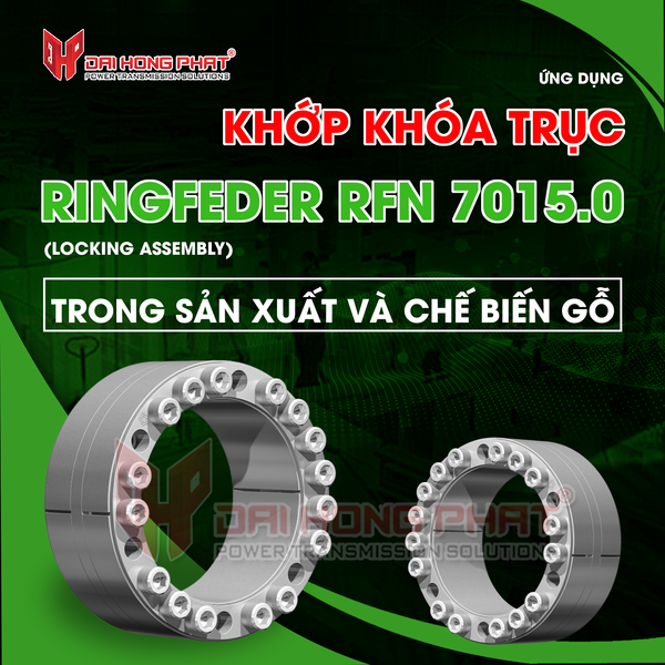 ỨNG DỤNG KHỚP KHÓA TRỤC RINGFEDER RFN 7015.0 TRONG CHẾ BIẾN GỖ