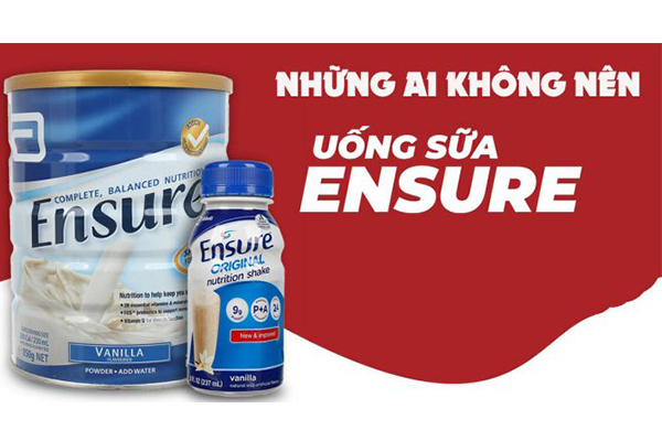 Lưu ý: Những đối tượng không nên uống sữa Ensure – Giá Sỉ Đây
