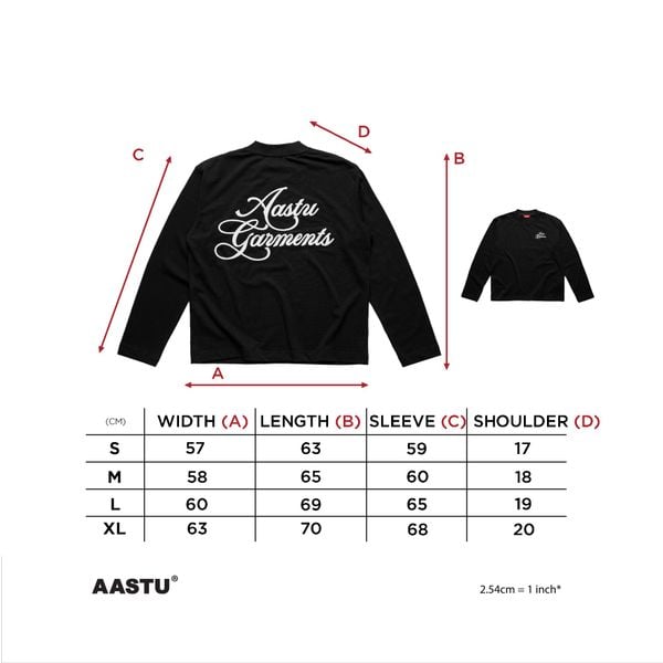 AASTU GARMENT LONG SLEEVE // BLACK – AASTU®