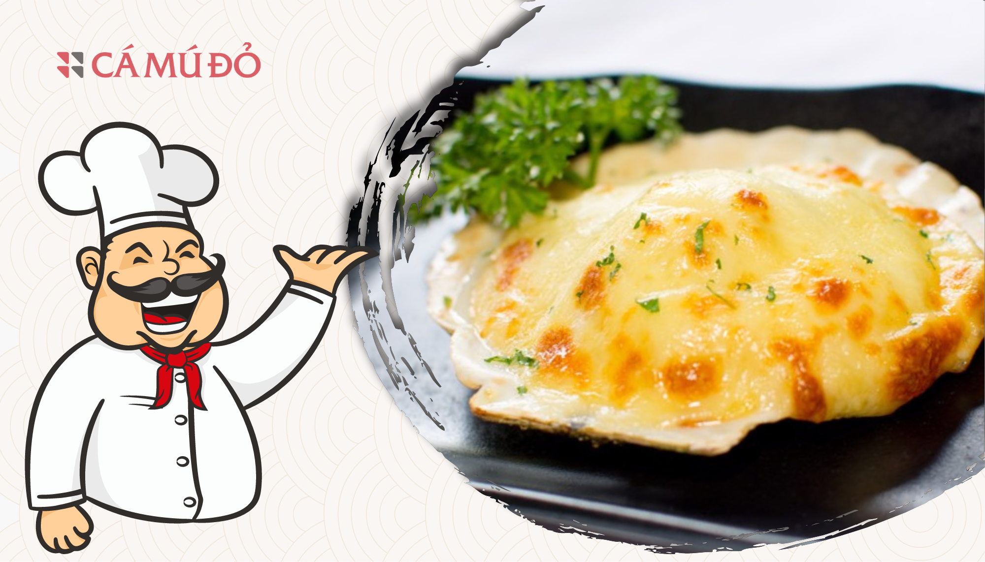 4 bước chế biến sò điệp nướng phô mai