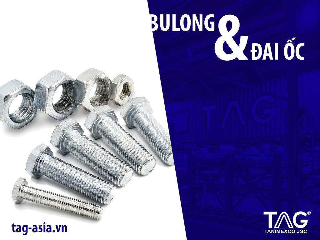Các loại bulong ( bu lông ) phổ biến trên thị trường.