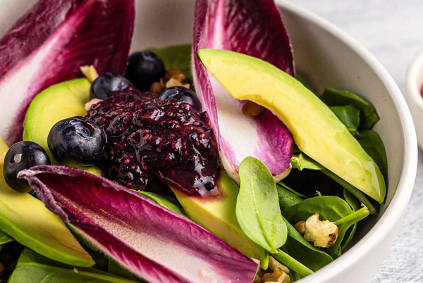 CÔNG THỨC SALAD CHICORY ĐỎ VỚI NƯỚC XỐT VIỆT QUẤT NGON NGỌT TUYỆT VỜI ...