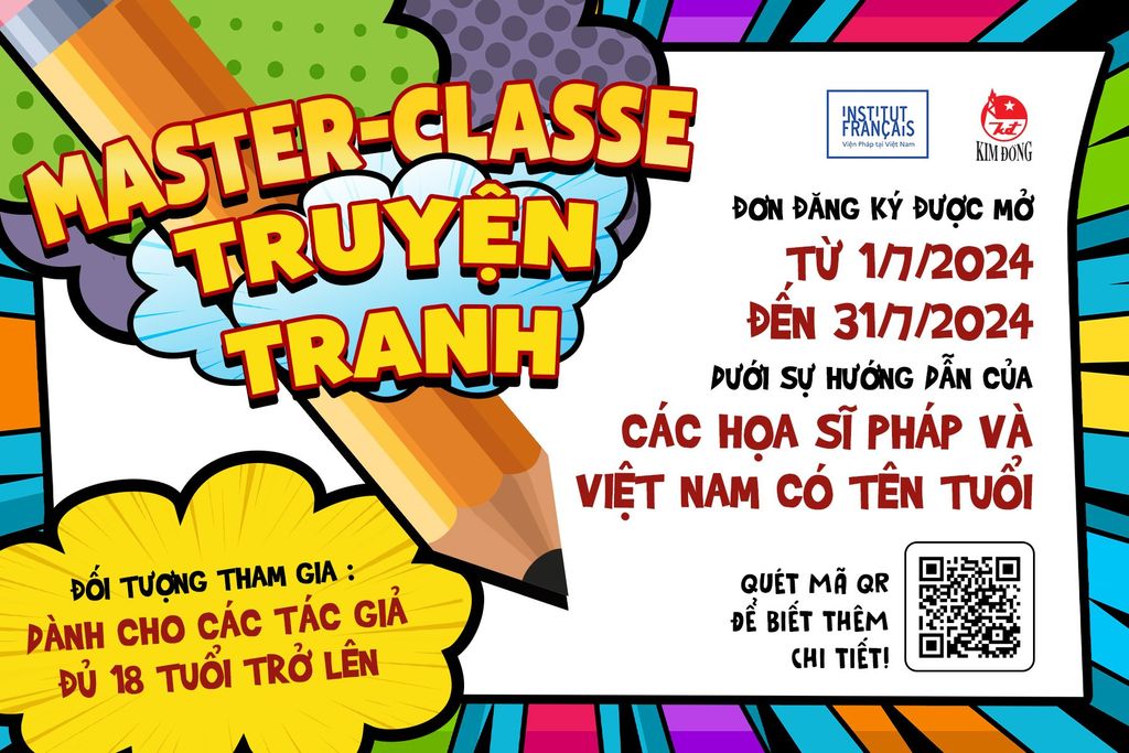 Đăng ký tham gia chương trình Master-Classe Sáng Tác Truyện Tranh do V – Nhà xuất bản Kim Đồng