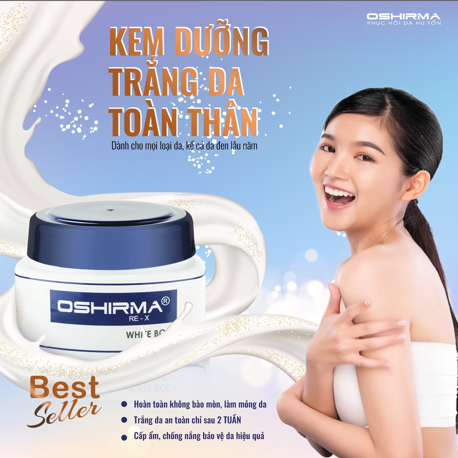 Review Kem Dưỡng Trắng Da Toàn Thân Oshirma Re-X White Body Butter – Mỹ ...