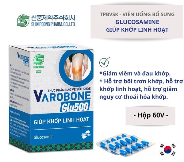 VAROBONE GLU 500 - Hộp 60 viên – Shinpoong Pharma