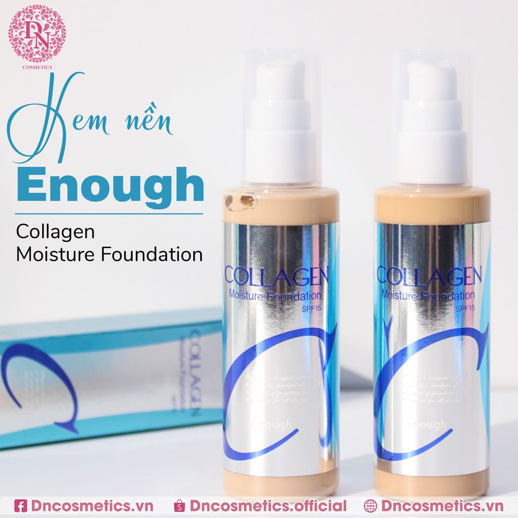 REVIEW KEM NỀN ENOUGH COLLAGEN MOISTURE FOUNDATION CĂNG BÓNG DA – DN ...