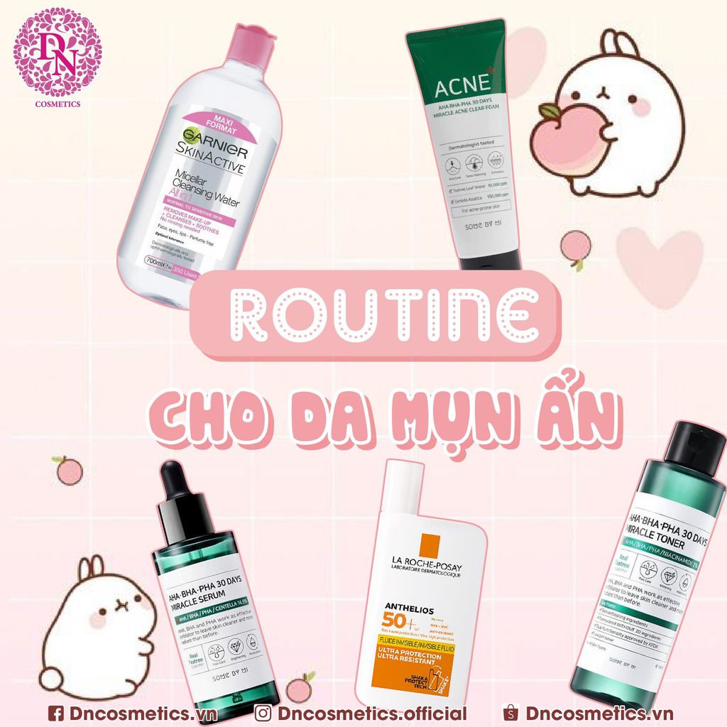 BẬT MÍ CÁC BƯỚC SKINCARE TRỊ MỤN ẨN NHANH CHÓNG – DN Cosmetics | #1 Mỹ ...