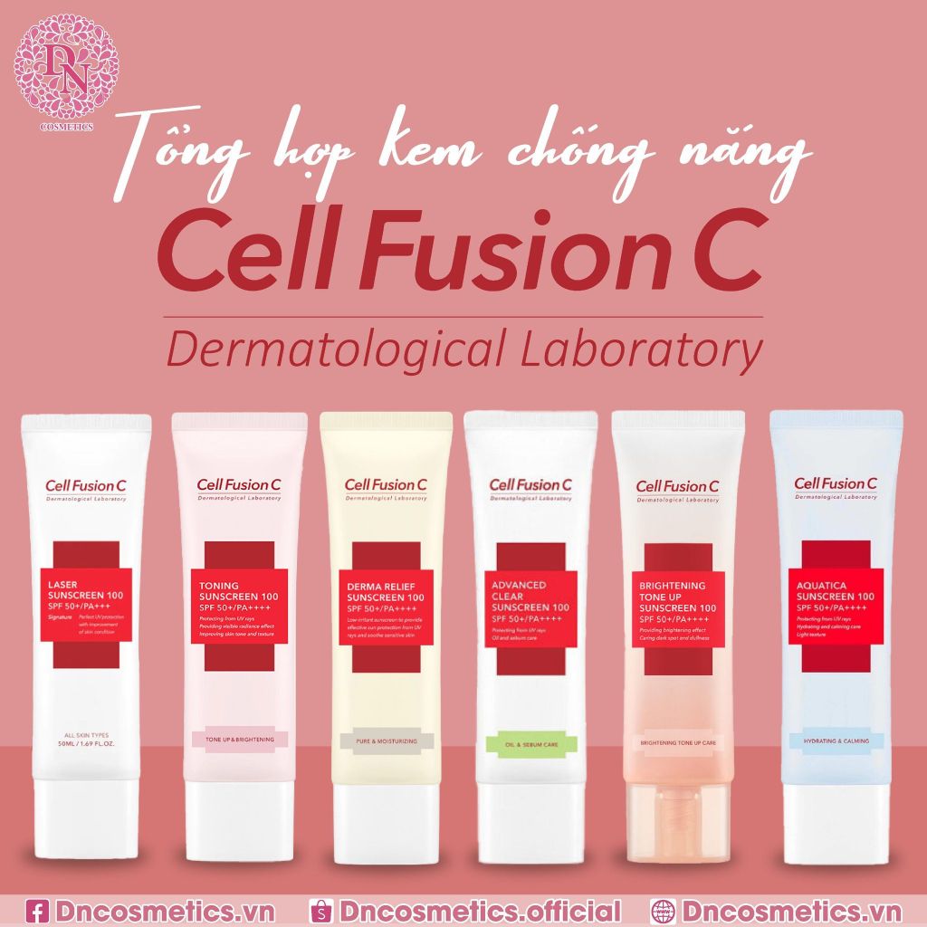 KEM CHỐNG NẮNG CELL FUSION C CÓ MẤY LOẠI? LOẠI NÀO ĐƯỢC YÊU THÍCH NHẤT ...