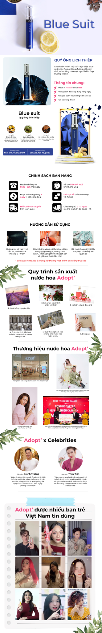 Nước Hoa Adopt' Blue Suit 30ML