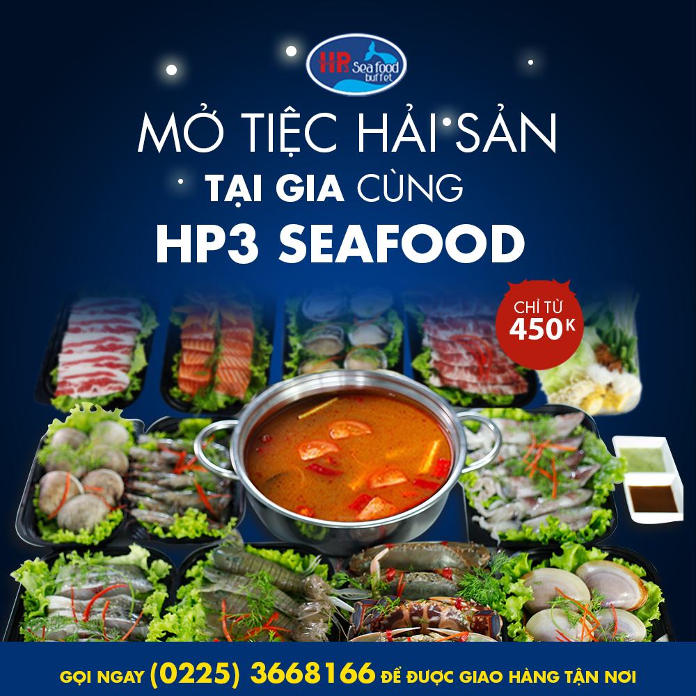 Set lẩu hải sản HP3 Seafood chỉ từ 490k