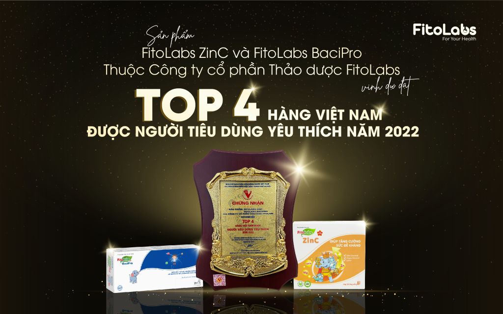 Sản phẩm Fitolabs ZinC và Fitolabs BaciPro đạt Top 4 “Hàng Việt Nam đư ...
