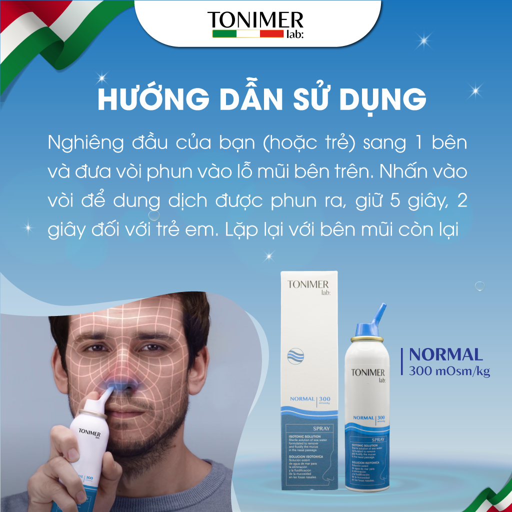 Xịt mũi đẳng trương Tonimer lab Normal – FITOLABS