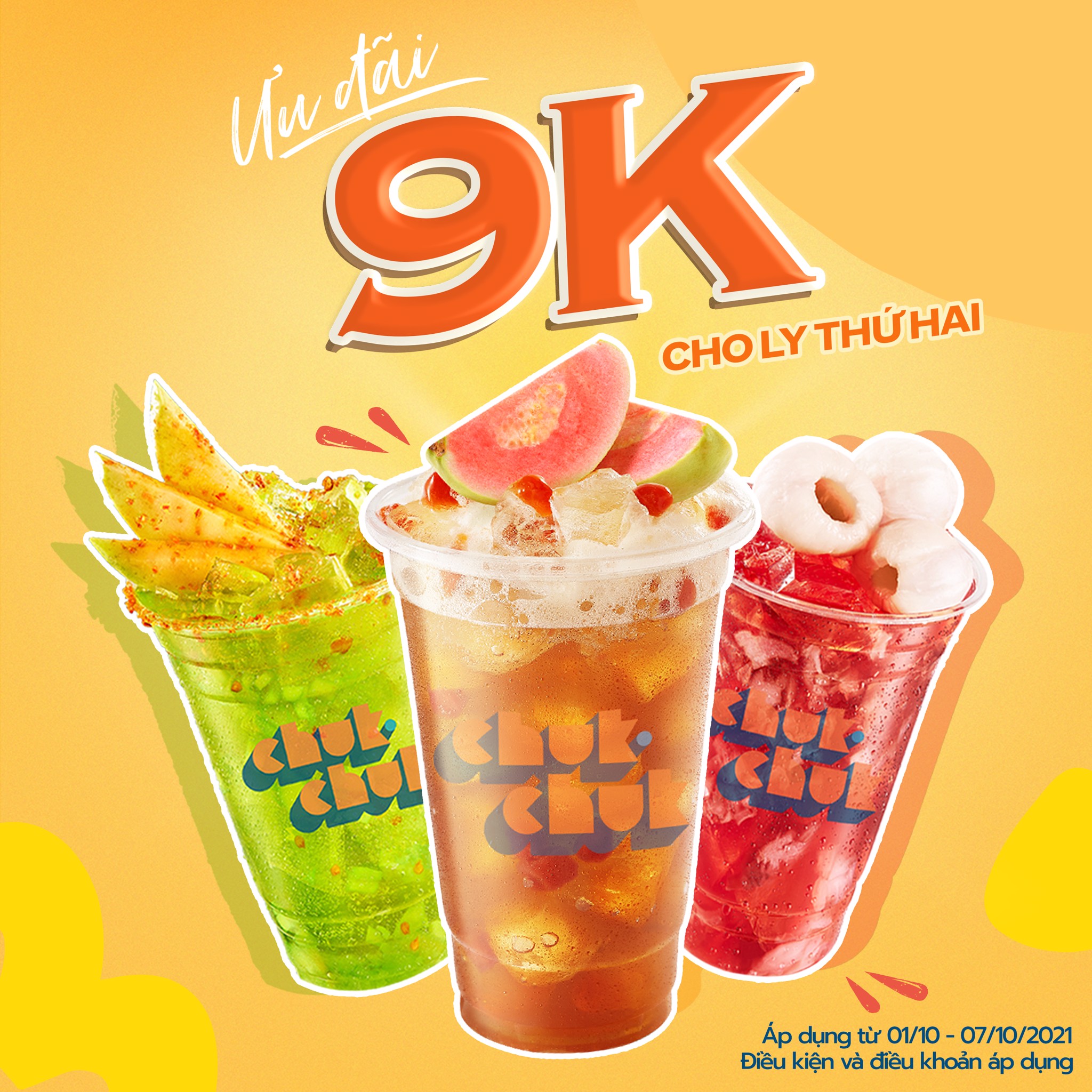 Ưu Đãi Chuk Chuk - Tháng 10/2021 – Chuk Tea & Coffee