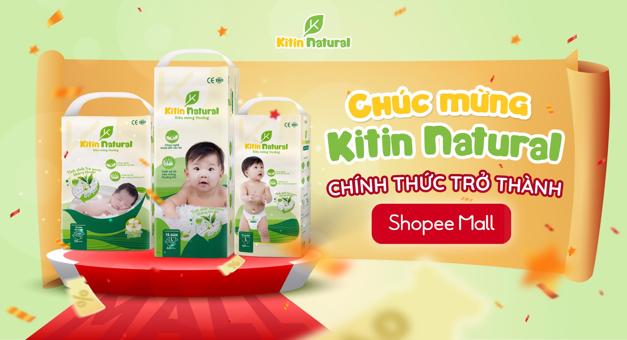 Kitin Natural chính thức gia nhập gian hàng Shopee Mall – Tã bỉm Kitin ...