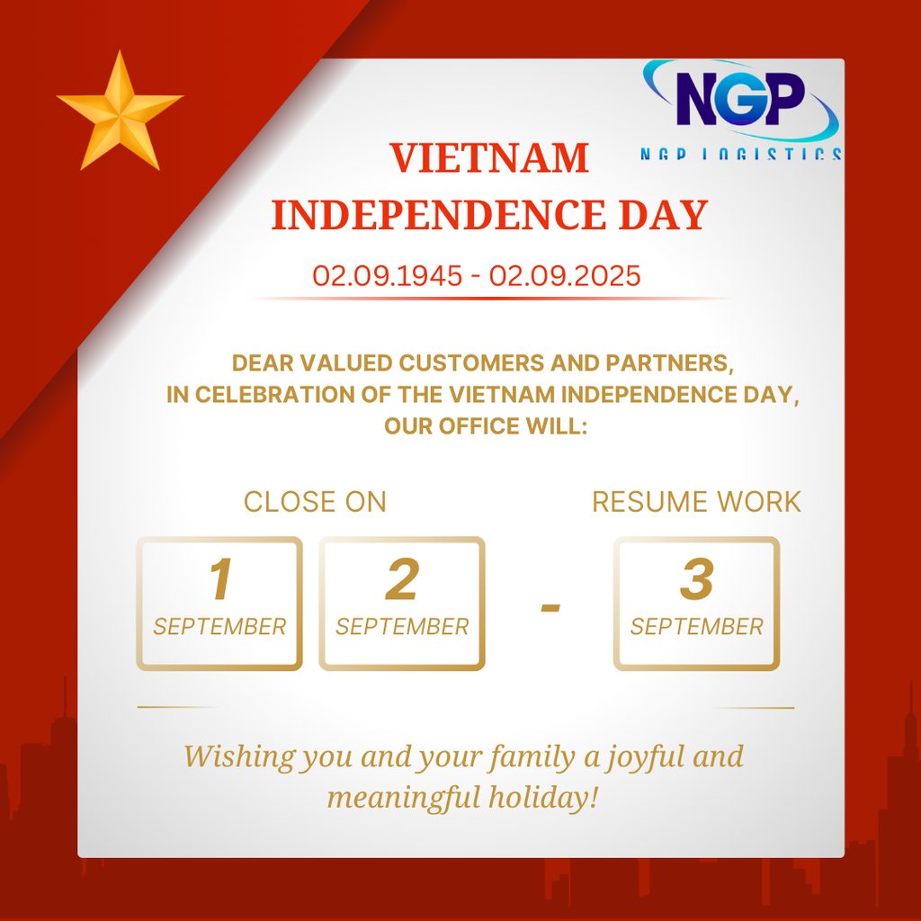 NGP THÔNG BÁO LỊCH NGHỈ LỄ QUỐC KHÁNH 2025 / 2025 INDEPENDENCE DAY HOL ...