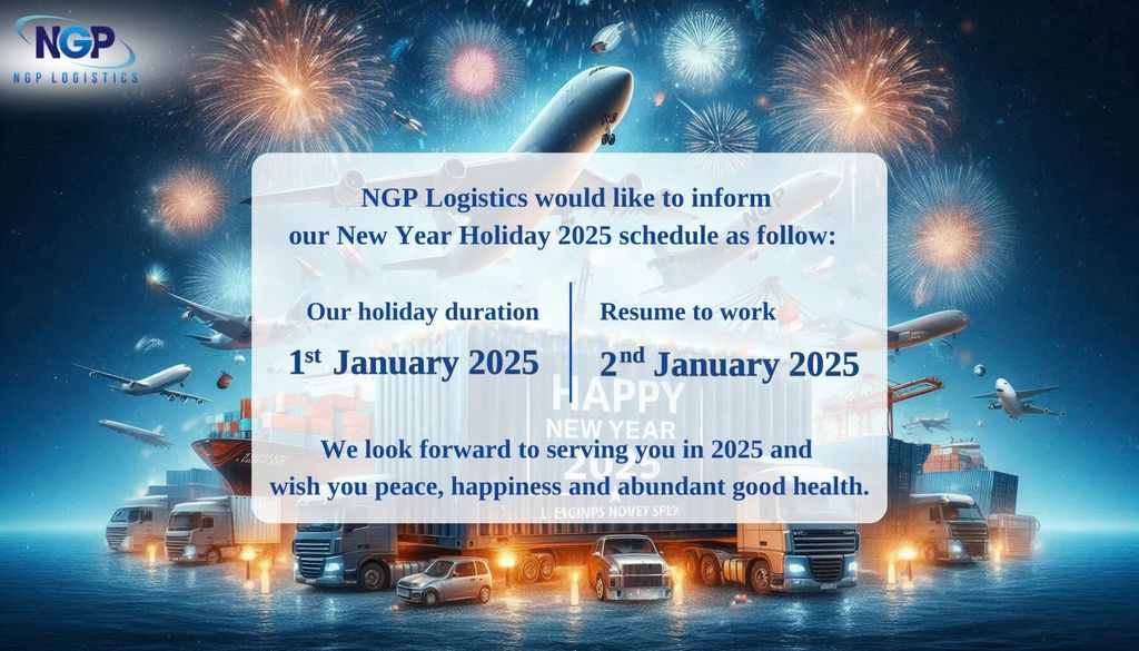 THÔNG BÁO LỊCH NGHỈ TẾT DƯƠNG LỊCH 2025 – Công Ty TNHH Logistics NGP