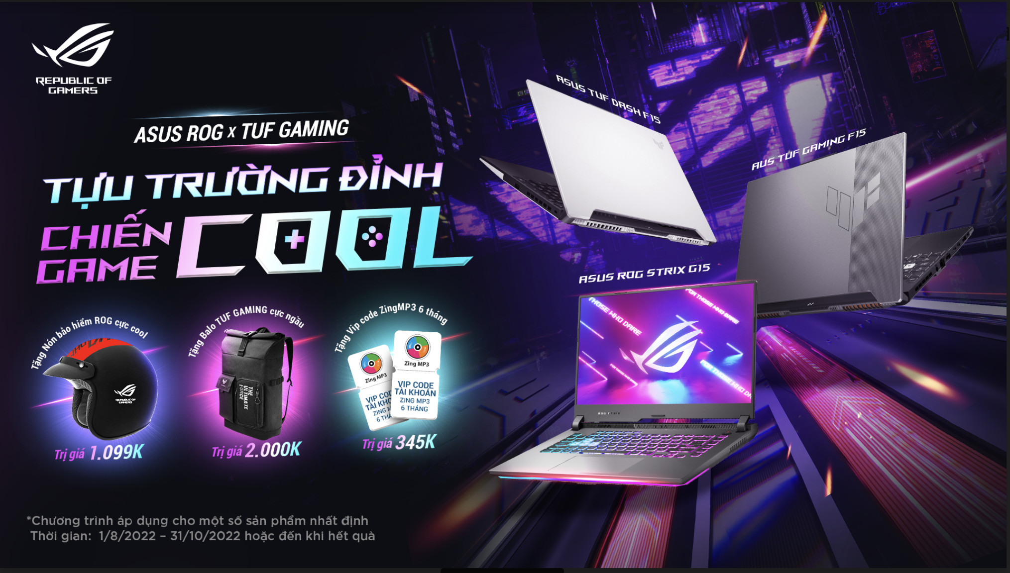 TỰU TRƯỜNG ĐỈNH – CHIẾN GAME COOL cùng ASUS ROG x TUF Gaming ...