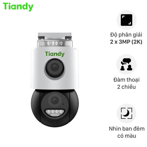 Camera WiFi Ngoài Trời 360° 2K Tiandy TC-H363N – Quay Toàn Cảnh ...