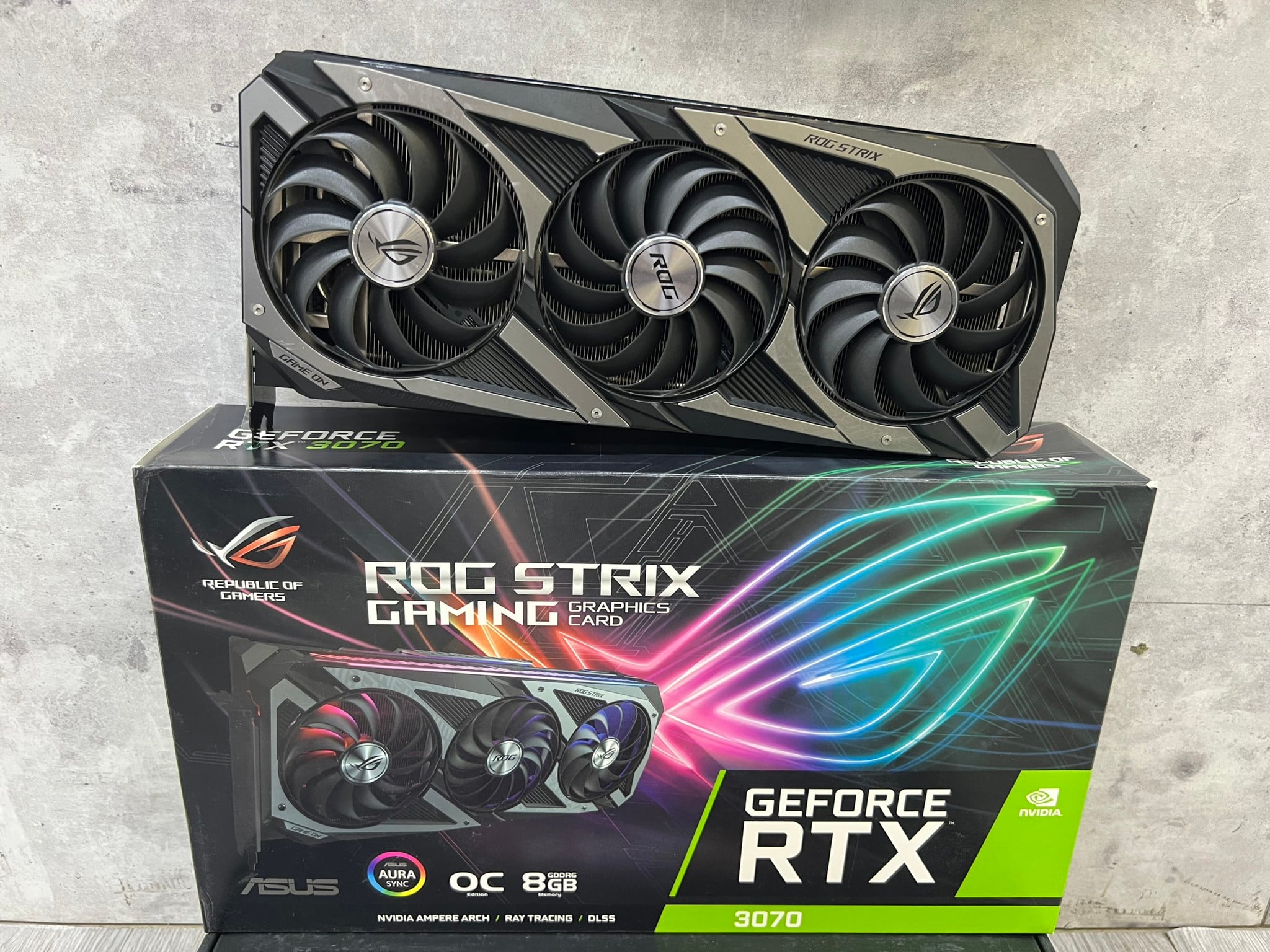 Card màn hình VGA Asus RTX 3070 Rog Strix Gaming 8G 3 Fan (ROG-STRIX-R ...