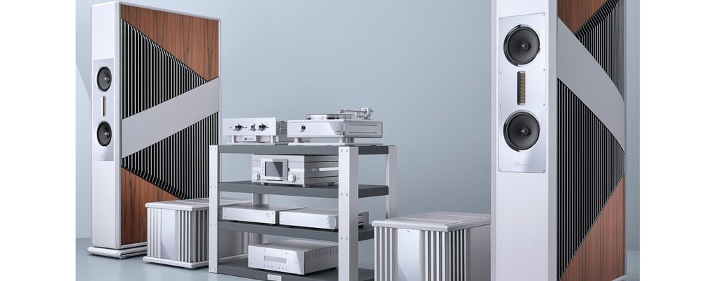 Siêu loa Đức Burmester BC350: ống reflex sứ, trình diễn 2 màu âm khác ...
