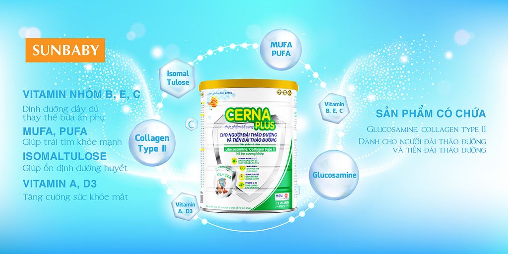 SỮA CERNA PLUS SUNBABY DINH DƯỠNG CHO NGƯỜI ĐÁI THÁO ĐƯỜNG VÀ TIỀN ĐÁI ...