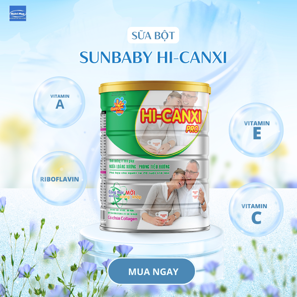 Sữa bột canxi cho người già giúp xương chắc khỏe, ngừa tiểu đườ – Sunbaby.shop