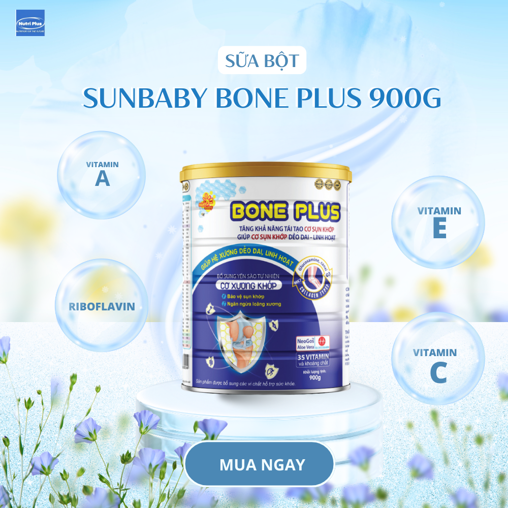 Sữa bột SUNBABY BONE PLUS – Giải pháp dinh dưỡng giúp xương khớp chắc ...