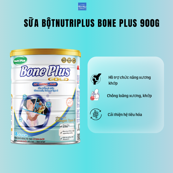 Sữa bột NUTRIPLUS BONE PLUS 900G -Giúp giảm đau và bảo vệ sự linh hoạt ...