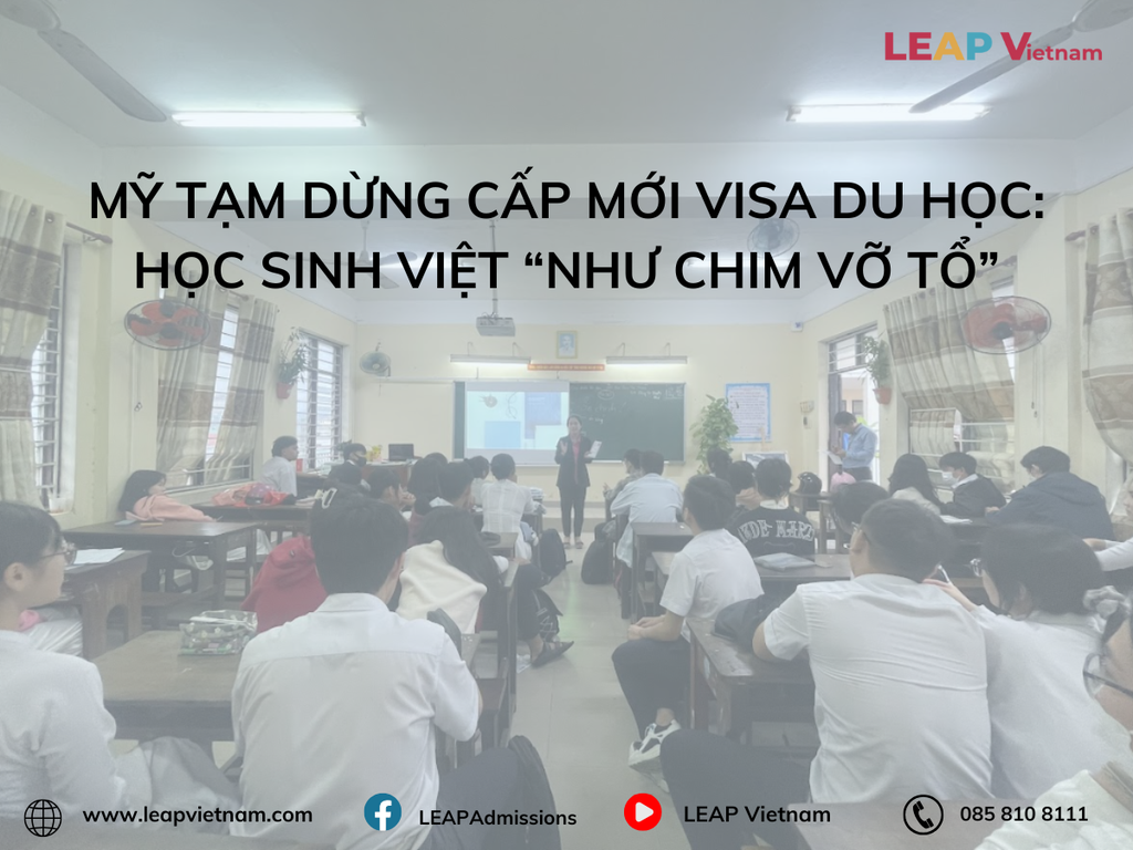 Mỹ Tạm Dừng Cấp Mới Visa Du Học: Học Sinh Việt “Như Chim Vỡ Tổ” – Quy ...