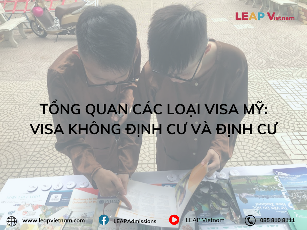 Tổng quan các loại visa Mỹ: Visa không định cư và định cư – Quy trình hỗ trợ vào các Trường Lớn ...