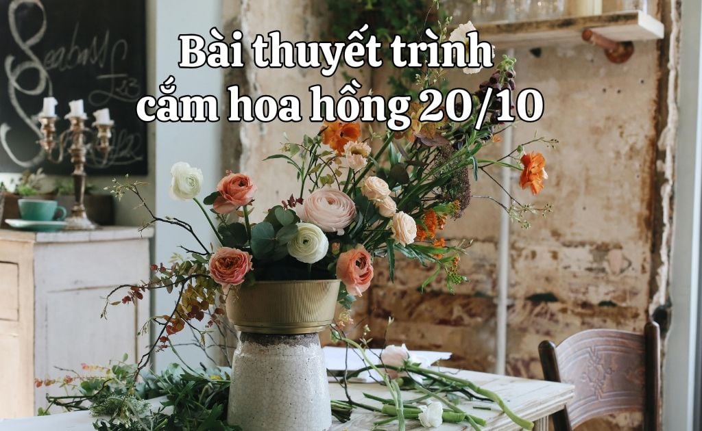 Top 15 bài thuyết trình cắm hoa hồng 20/10 ngắn gọn, ý nghĩa – Flosa