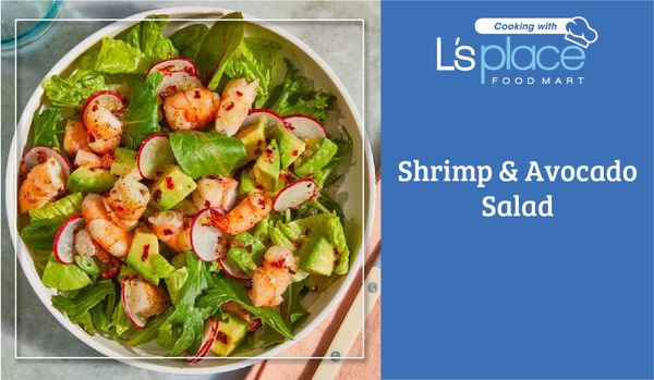 Enjoy healthy salad as a light meal for pool party - Shrimp & Avocado ...