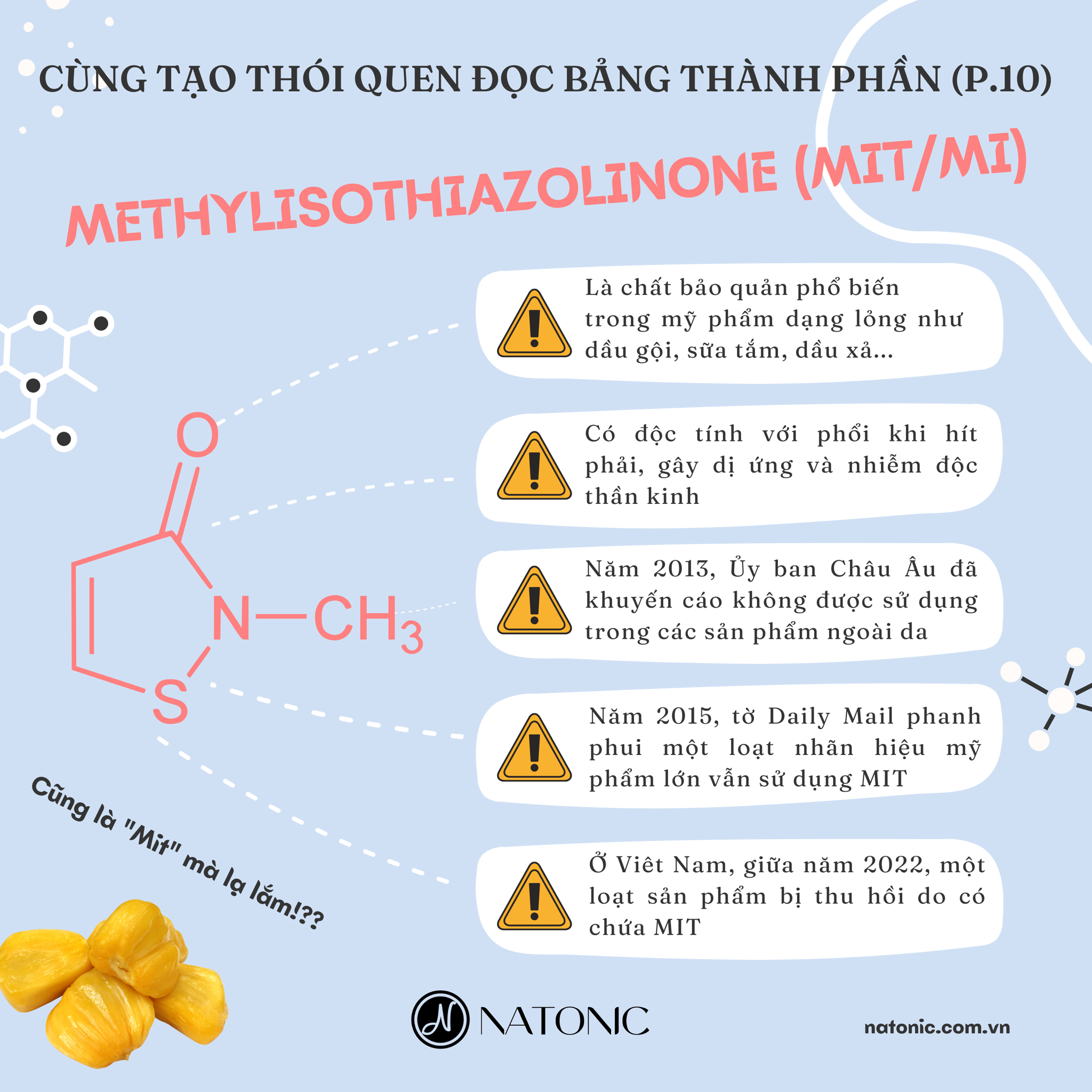 METHYLISOTHIAZOLINONE (MIT/MI) – Natonic Vietnam