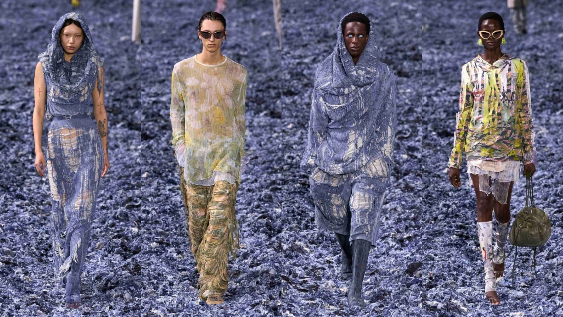 Diesel SS25: Thời trang bền vững cùng đại dương denim bao phủ Milan ...