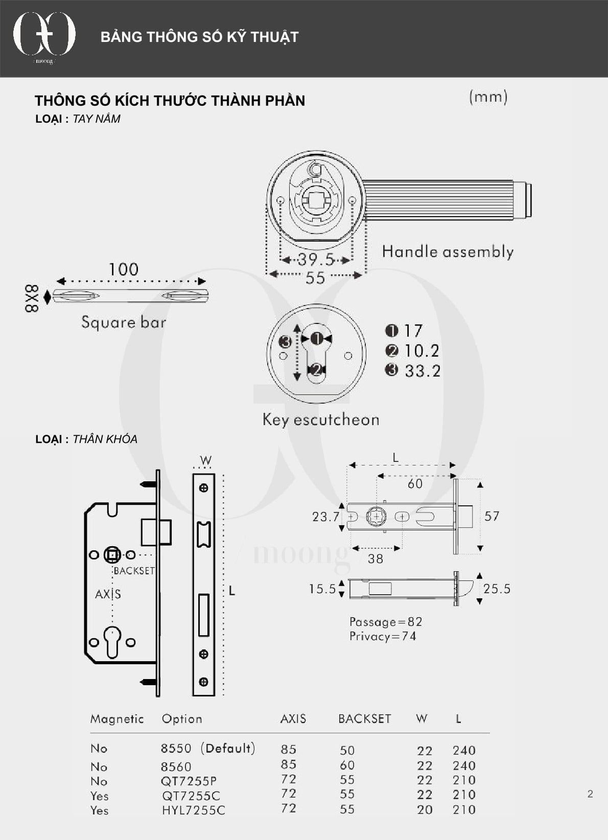 Lock Spec – MoongDecor - Art of living stylishly