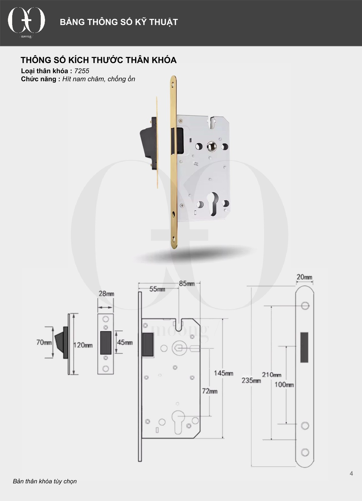 Lock Spec – MoongDecor - Art of living stylishly