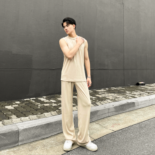 DUENDE Pleated sleeveless suite – Duende