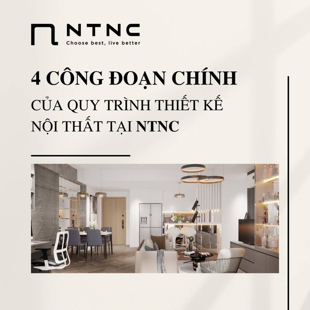 4 Công đoạn chính của quy trình thiết kế nội thất tại NTNC – Nội thất ...