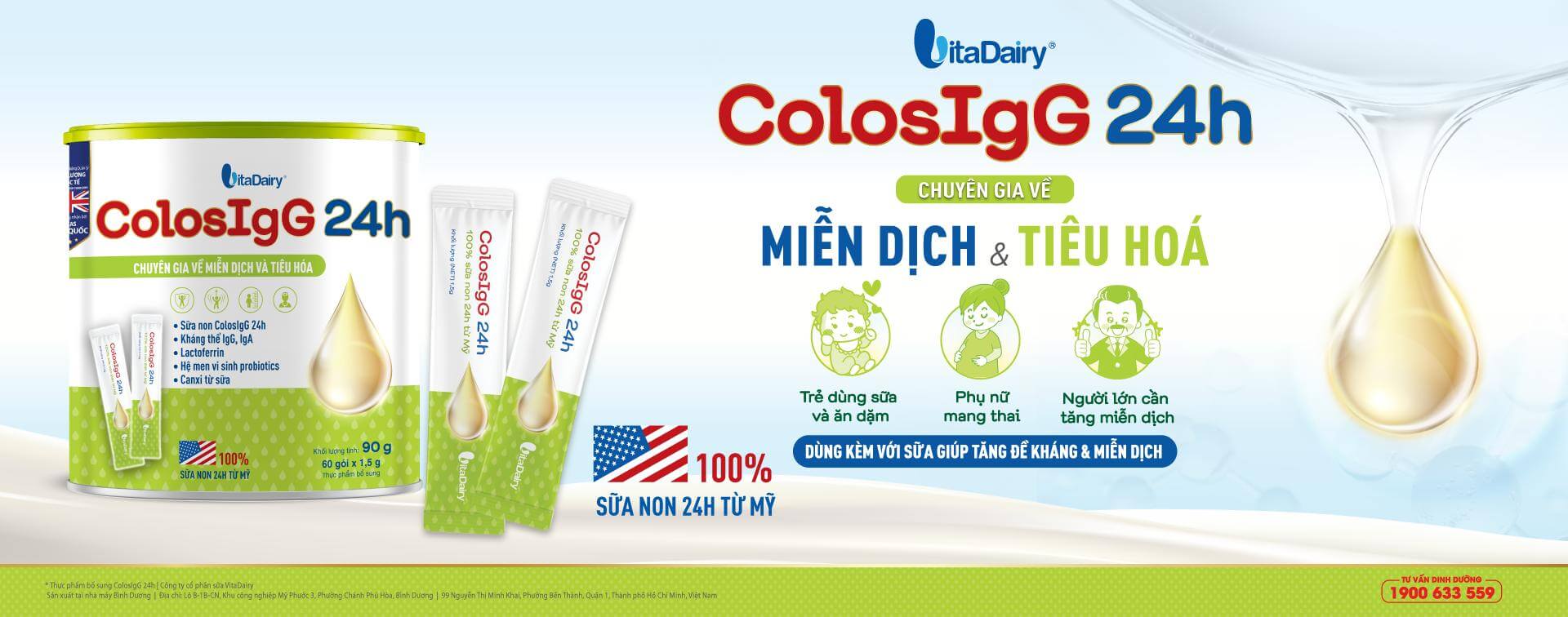 ColosIgG24h Dạng Gói – VitaDairy Official